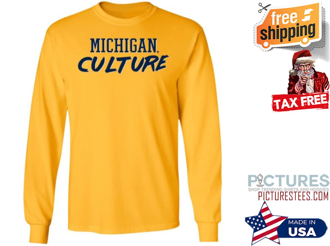 Official Michigan Culture Long Sleeves • Picturestees Clothing LLC