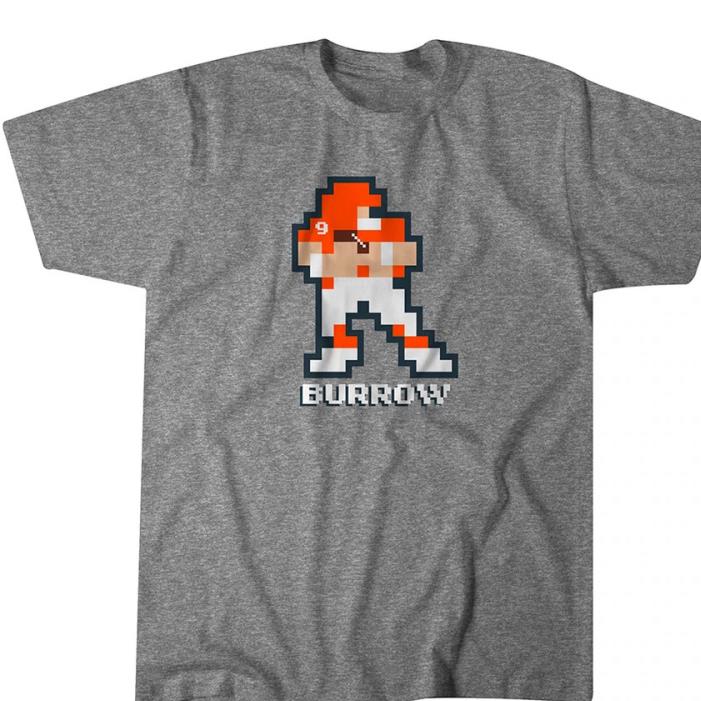 Joe Burrow retro 8-bit shirt - Picturestees Clothing LLC