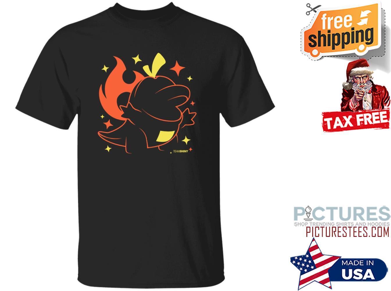 Fire Croc Fuecoco Team Shiny • Picturestees Clothing LLC