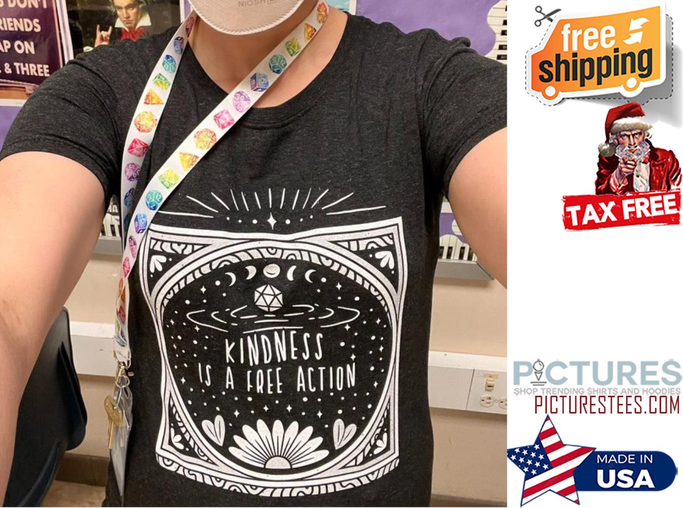 Sale 20% Kindness is a free action shirt, Classic tee, hoodie, sweater ...