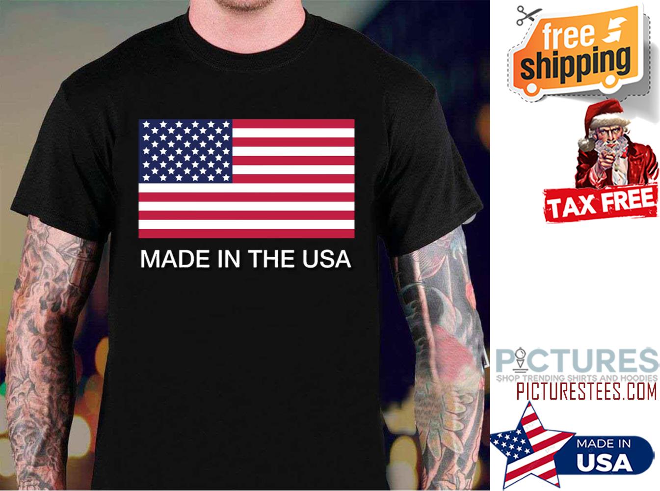 Made In The USA Flag Shirt • Picturestees Clothing LLC