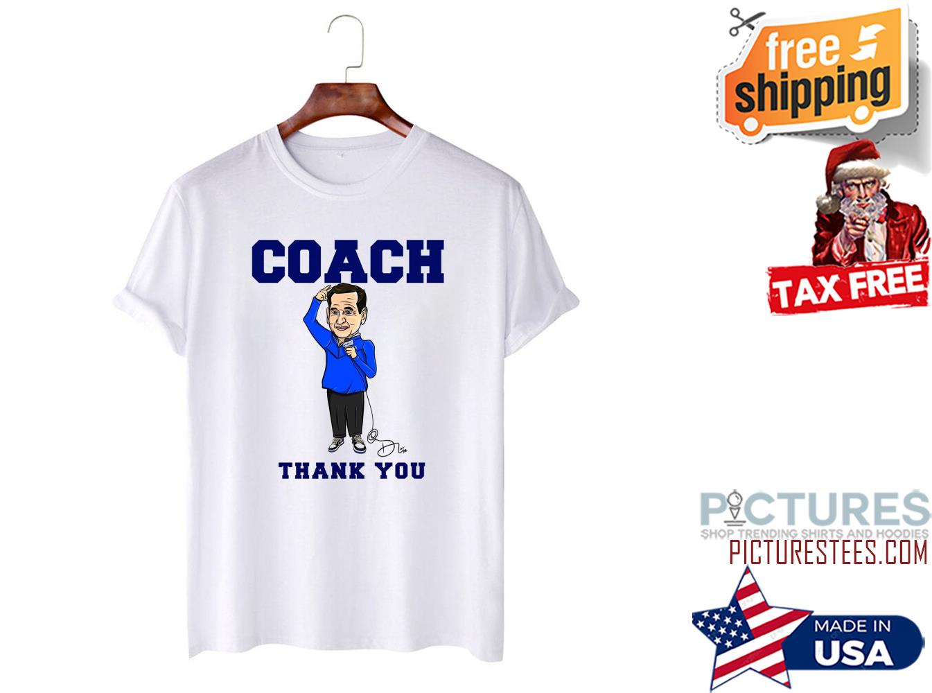Thank You Duke Coach K Shirt • Picturestees Clothing LLC