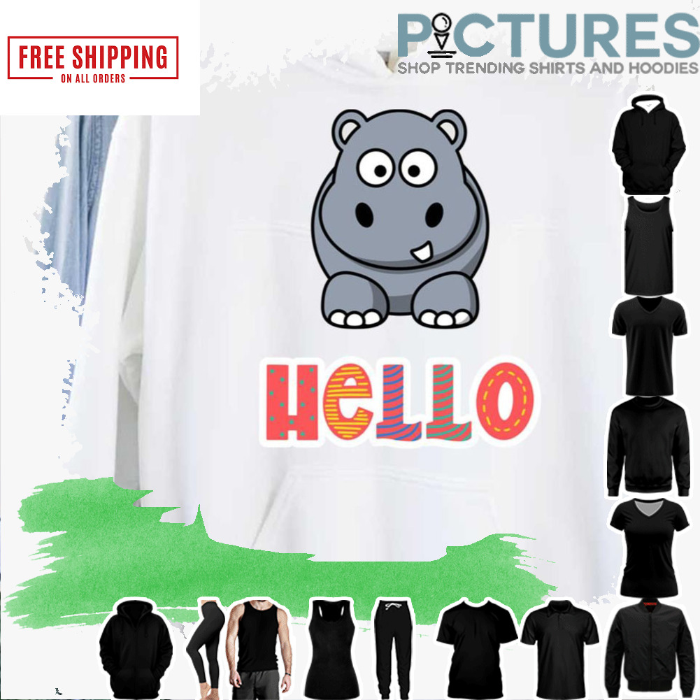 Hello Hippo Cute Shirt • Picturestees Clothing LLC