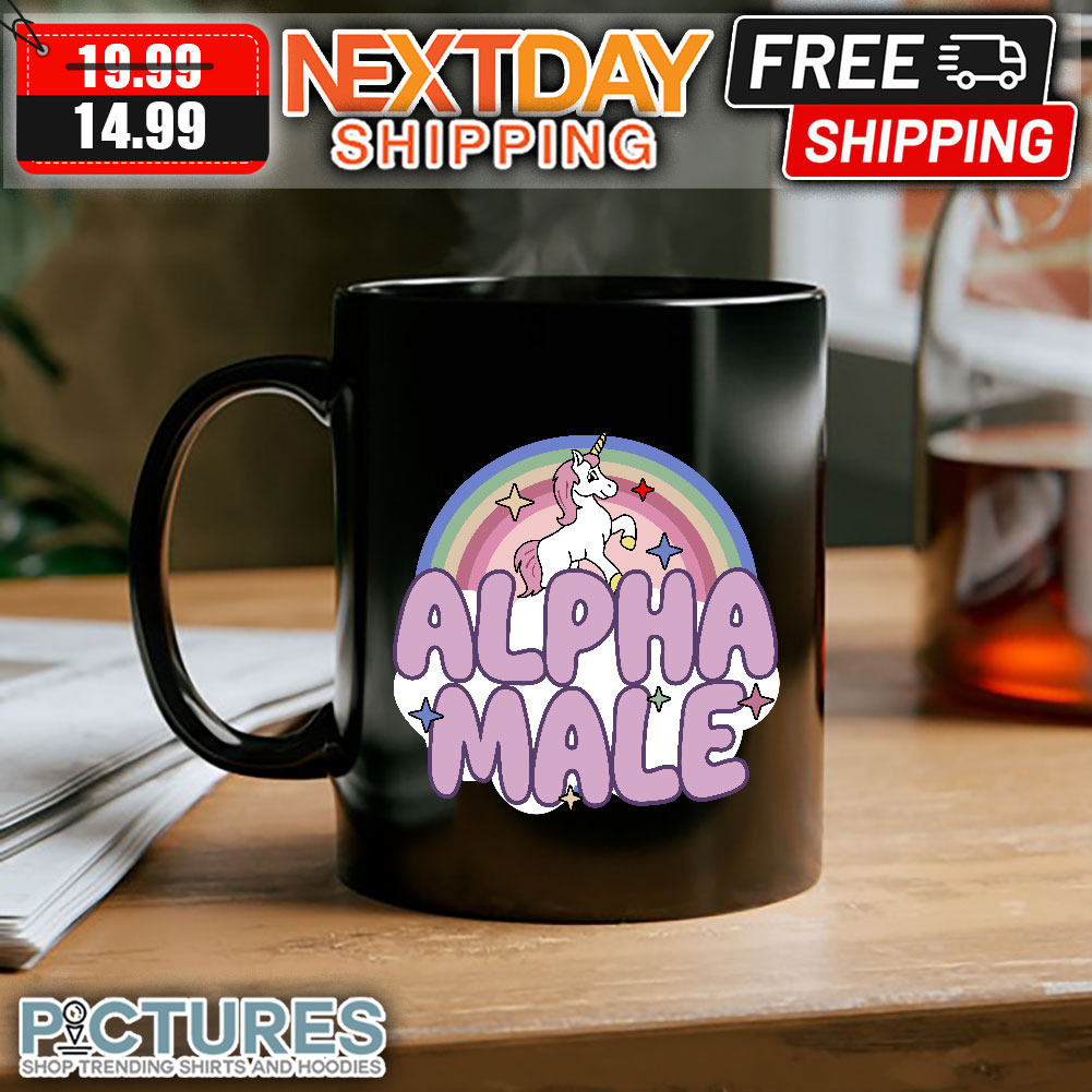 Rainbow Unicorn Alpha Male Mug • Picturestees Clothing LLC