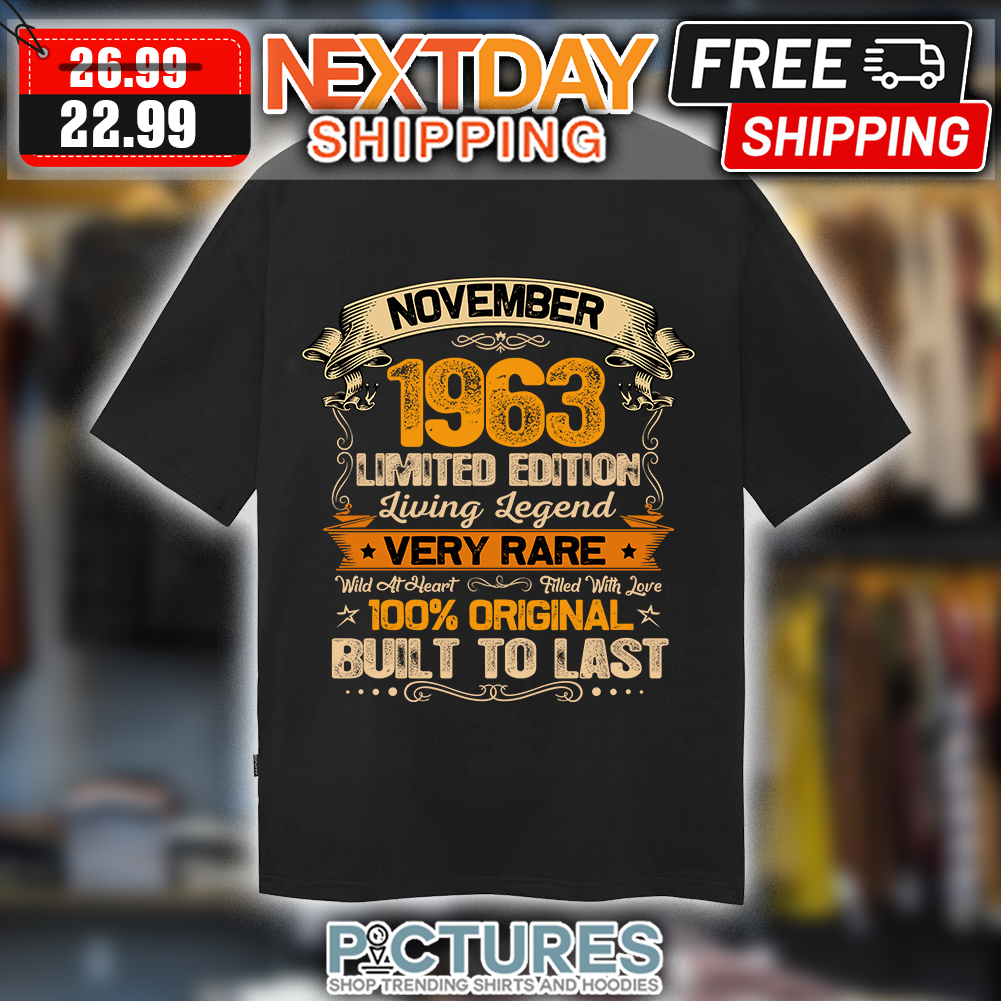 November 1963 Limited Edition Living Legend Very Rare 100% Original Built To Last Vintage Shirt ...