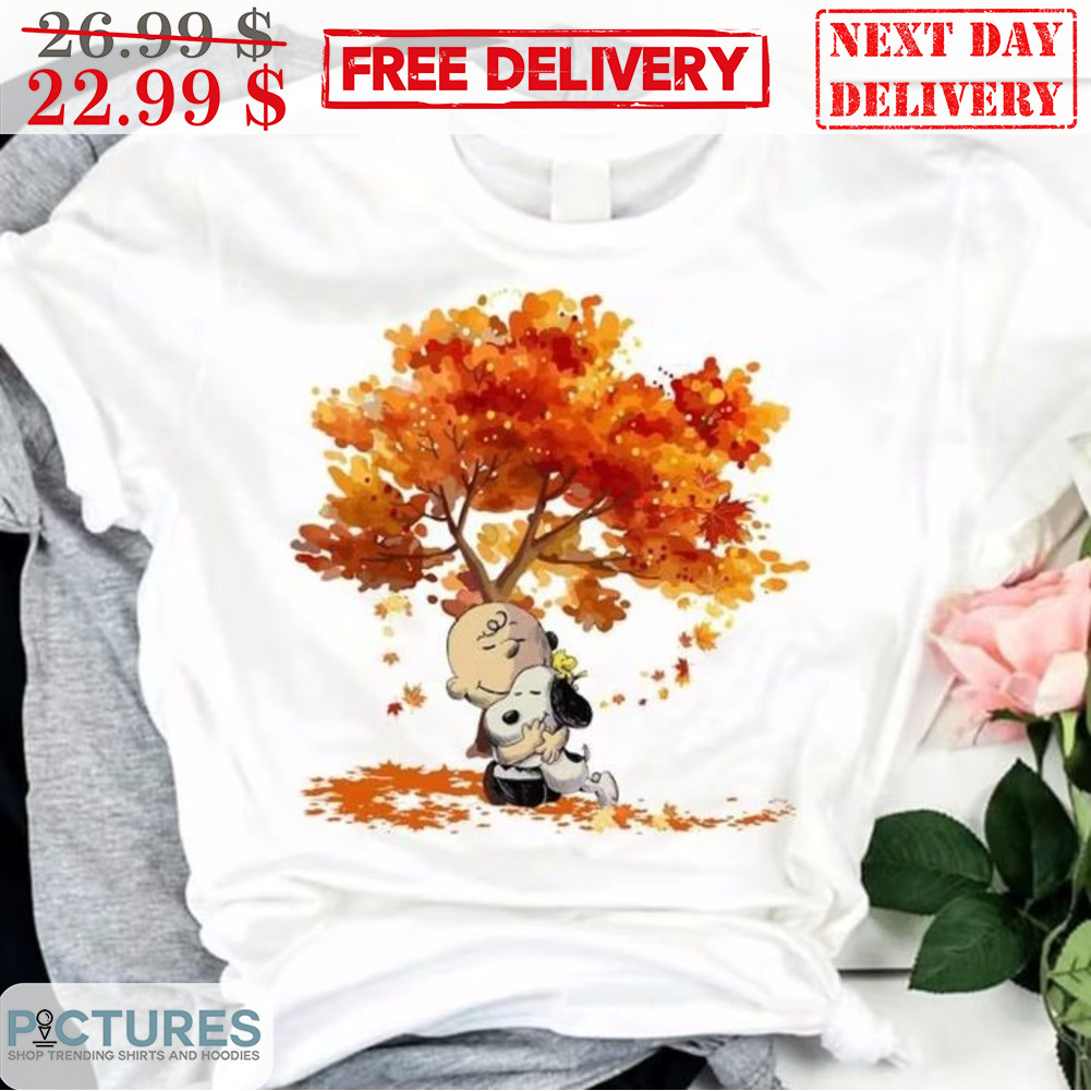 Charlie Brown Snoopy Under The Tree Fall Cute Peanuts Shirt ...