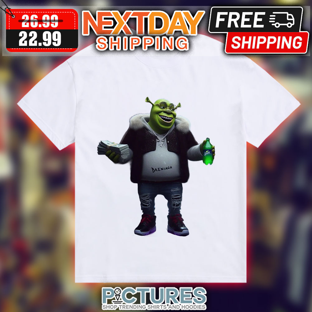 Shrek Money Sprite Baeniaga AI Hip Hop Shirt • Picturestees Clothing LLC