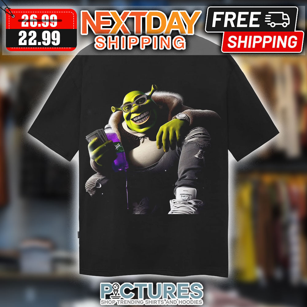 Shrek Money Cheers Grill Flexing AI Shirt • Picturestees Clothing LLC