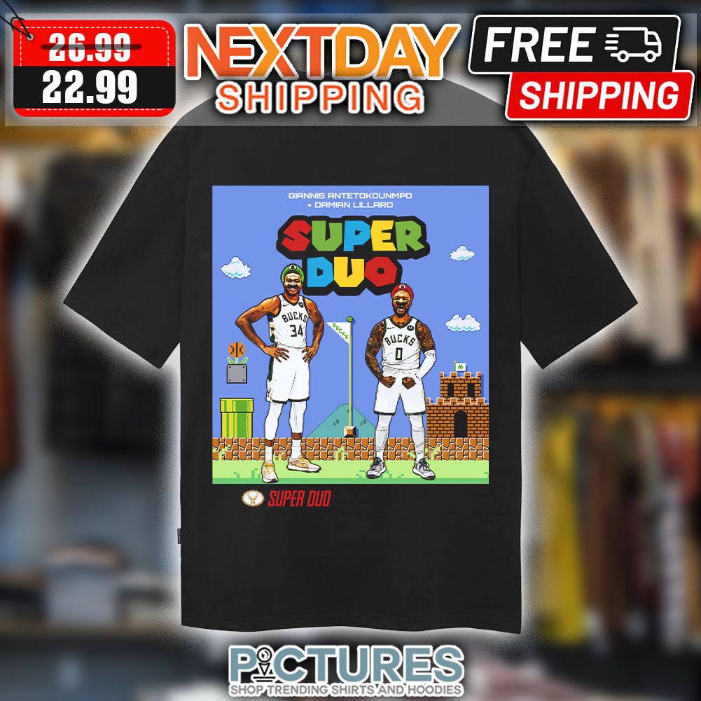 Giannis Antetokounmpo Damian Lillard Super Duo Shirt - Picturestees ...