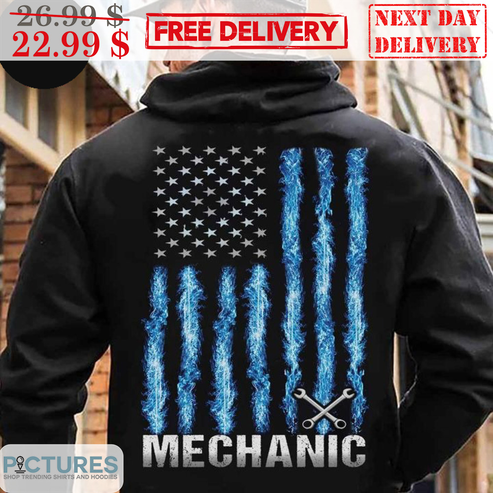 Proud Mechanic Are Awesome American Flag Shirt • Picturestees Clothing LLC