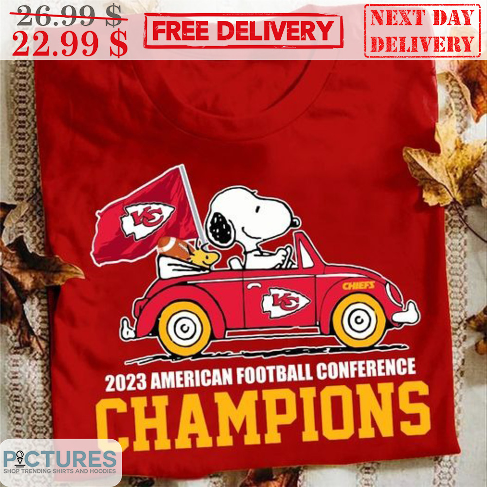 Snoopy And Woodstock 2023 American Football Conference Champions Shirt ...