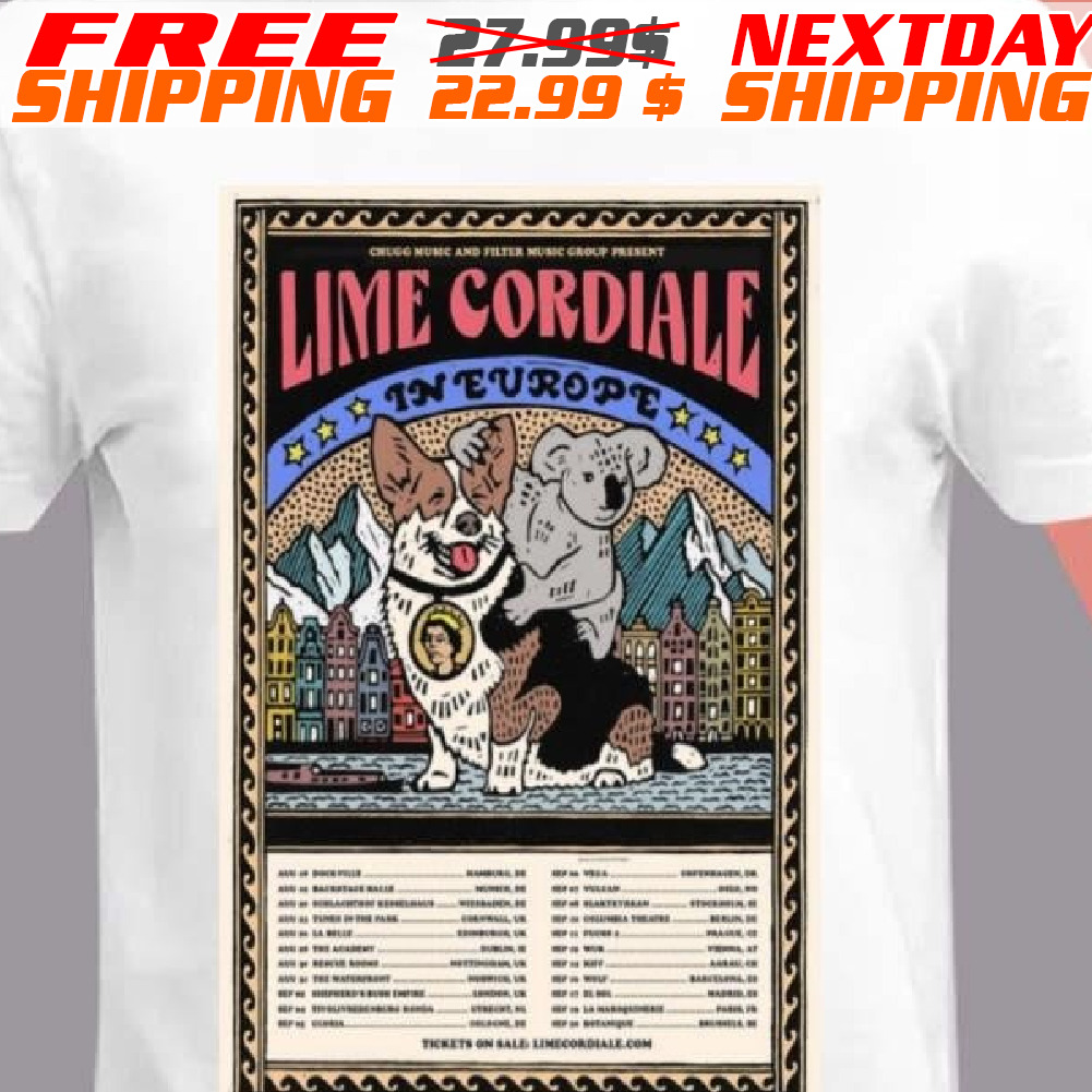 Sale 20% Lime Cordiale Europe Shows 2024 Shirt, Classic tee, hoodie ...