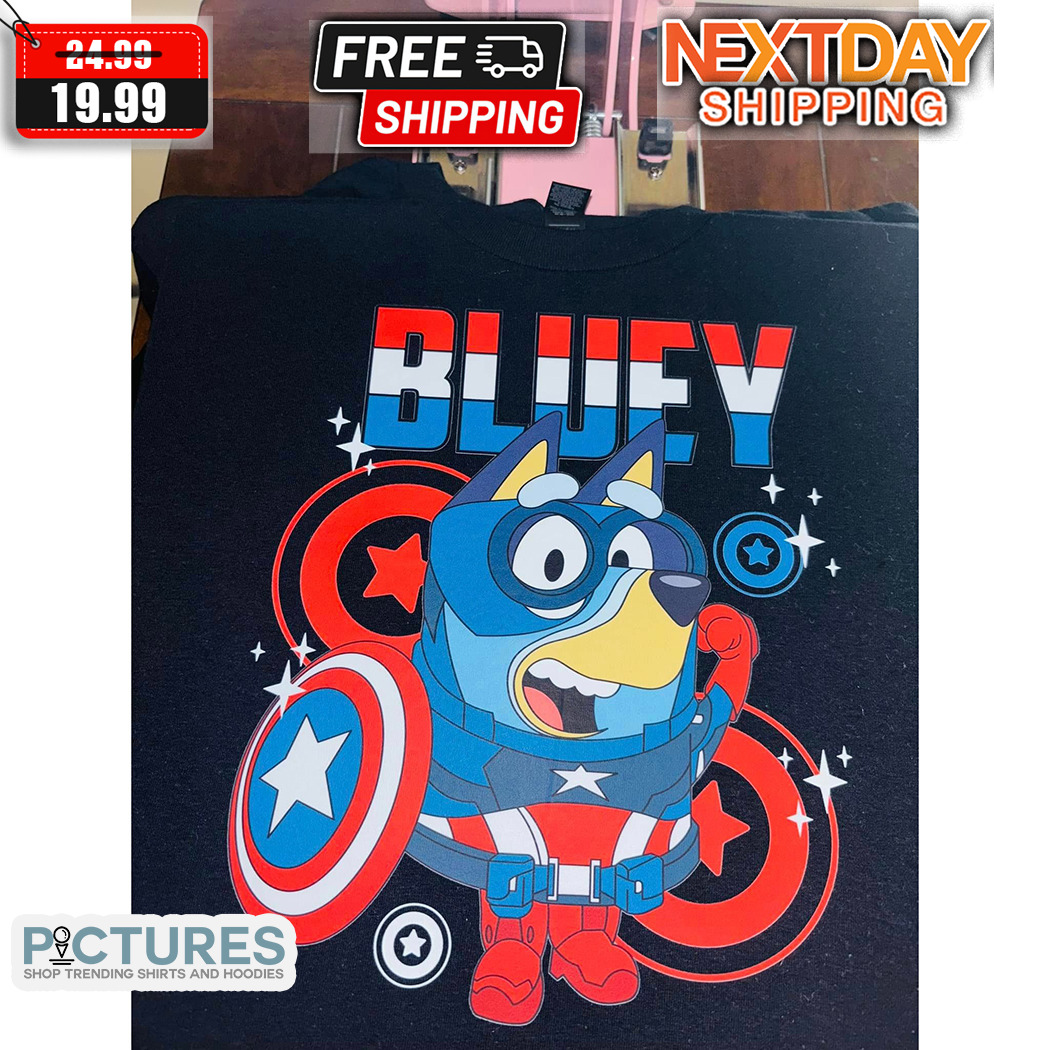 Bluey Marvel Captain Shirt • Picturestees Clothing LLC