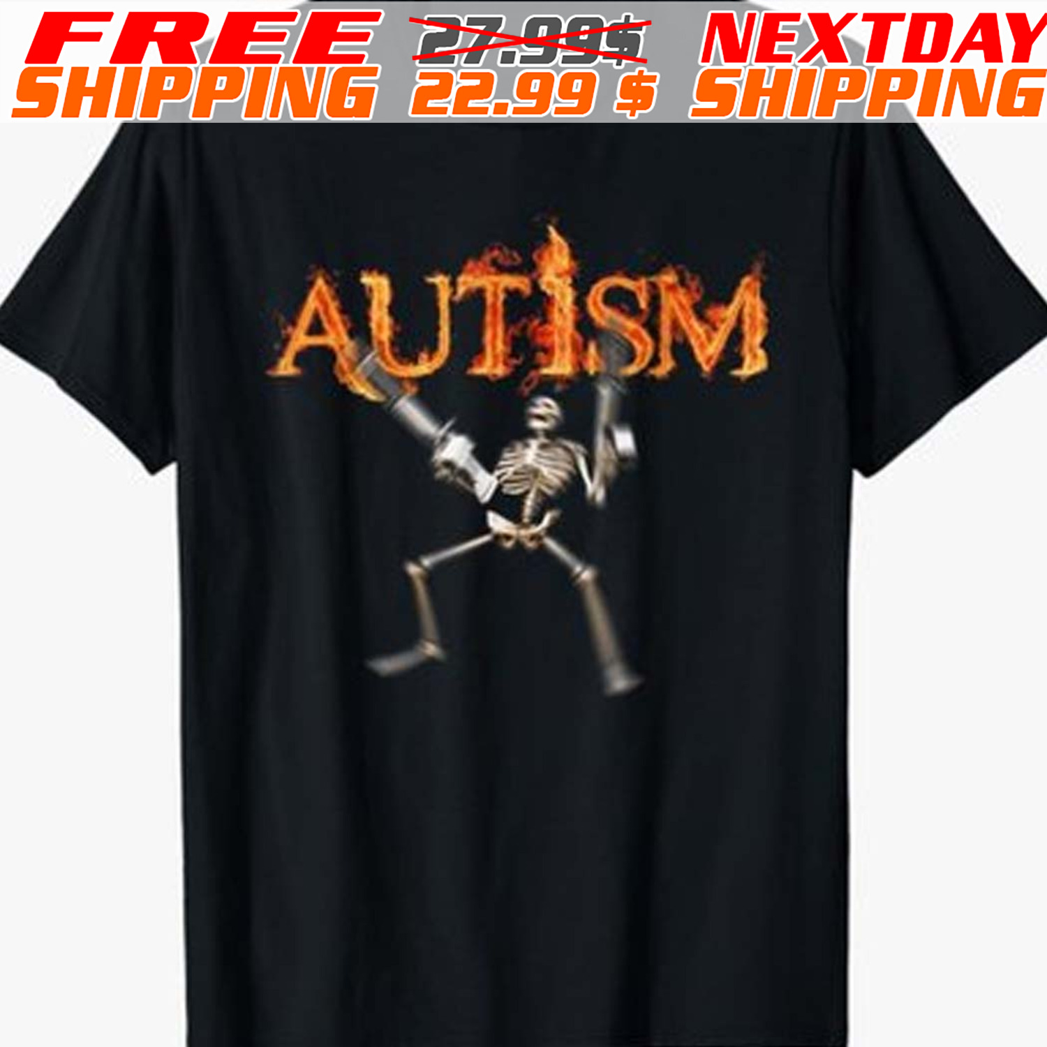 Autism Skeleton Meme Shirt • Picturestees Clothing LLC