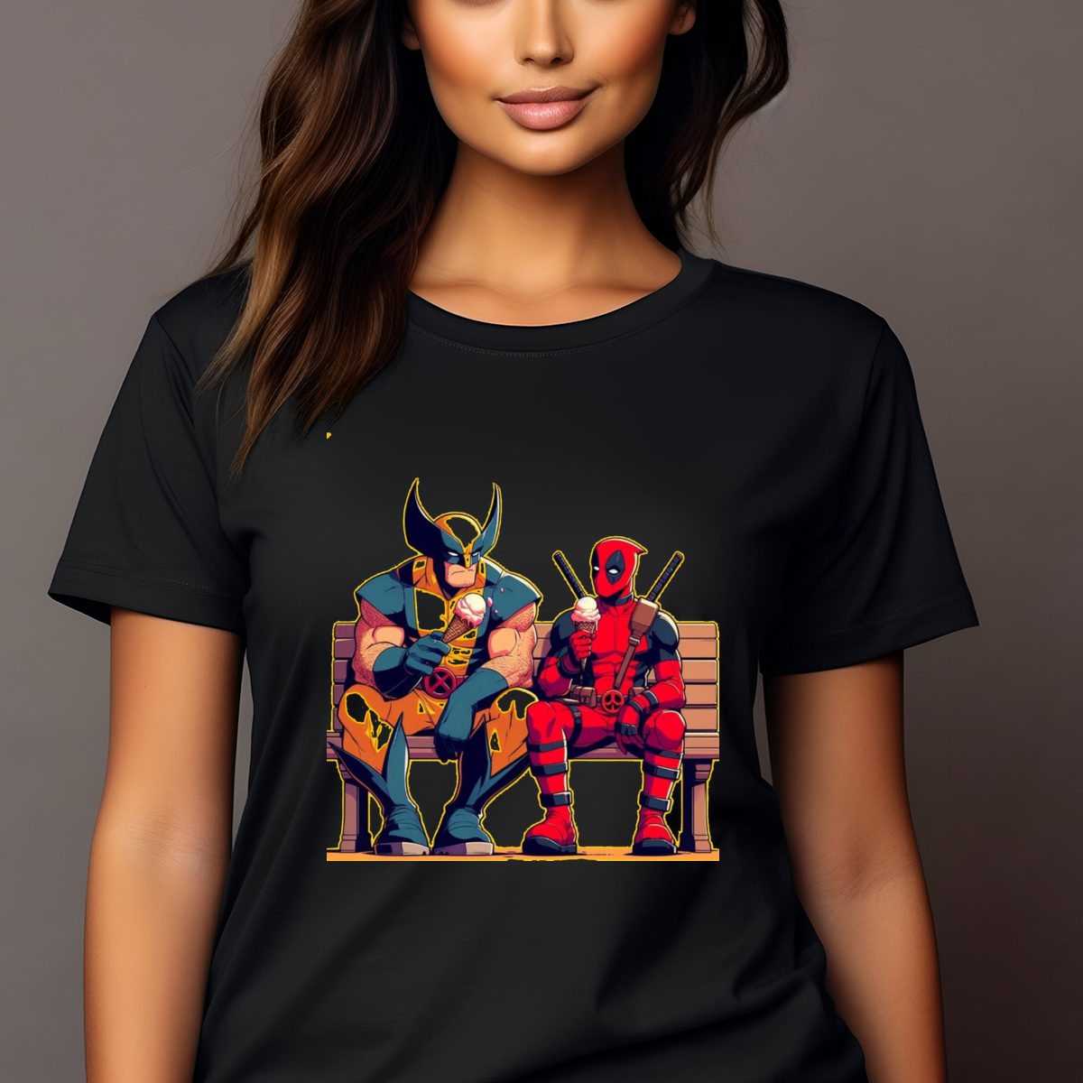 Deadpool Wolverine Ice Cream Together 2024 Shirt • Picturestees ...