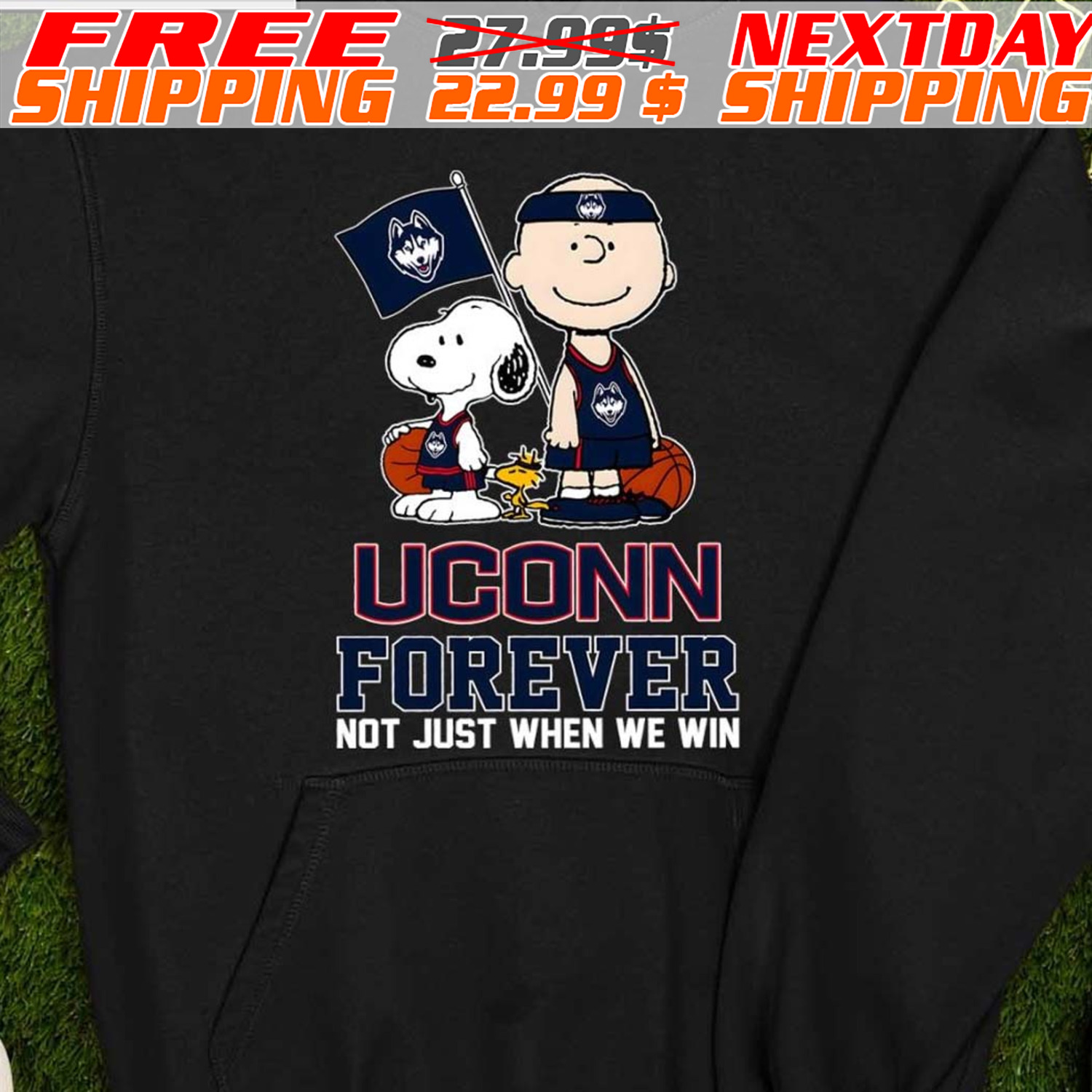 Charlie Brown Snoopy And Woodstock Uconn Huskies Forever Not Just When ...