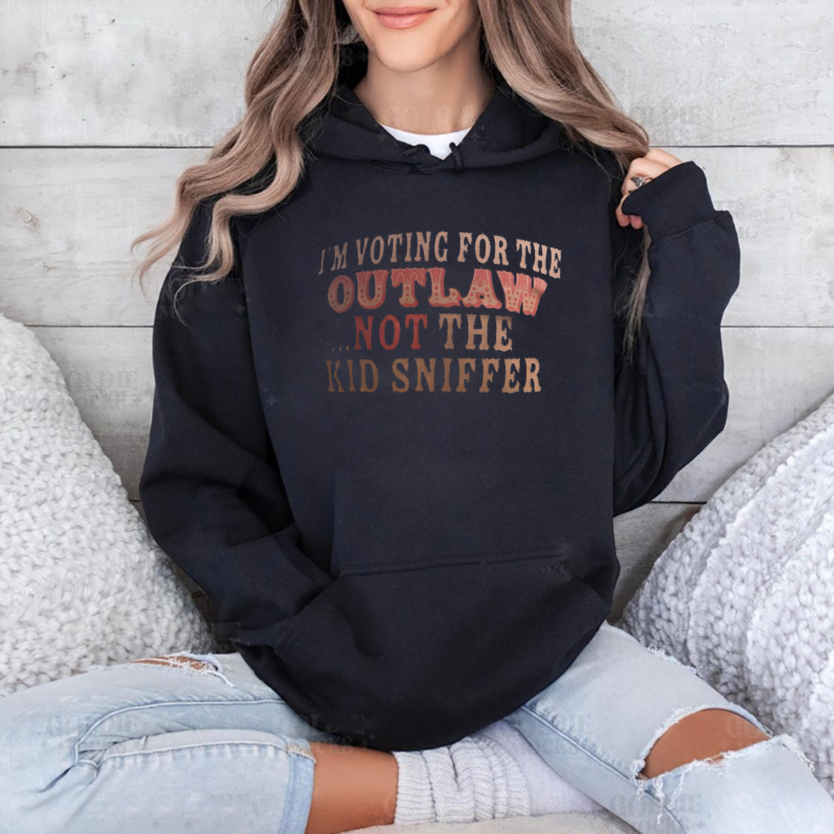 I Am Voting For The Outlaw Not The Kid Sniffer Shirt • Picturestees ...