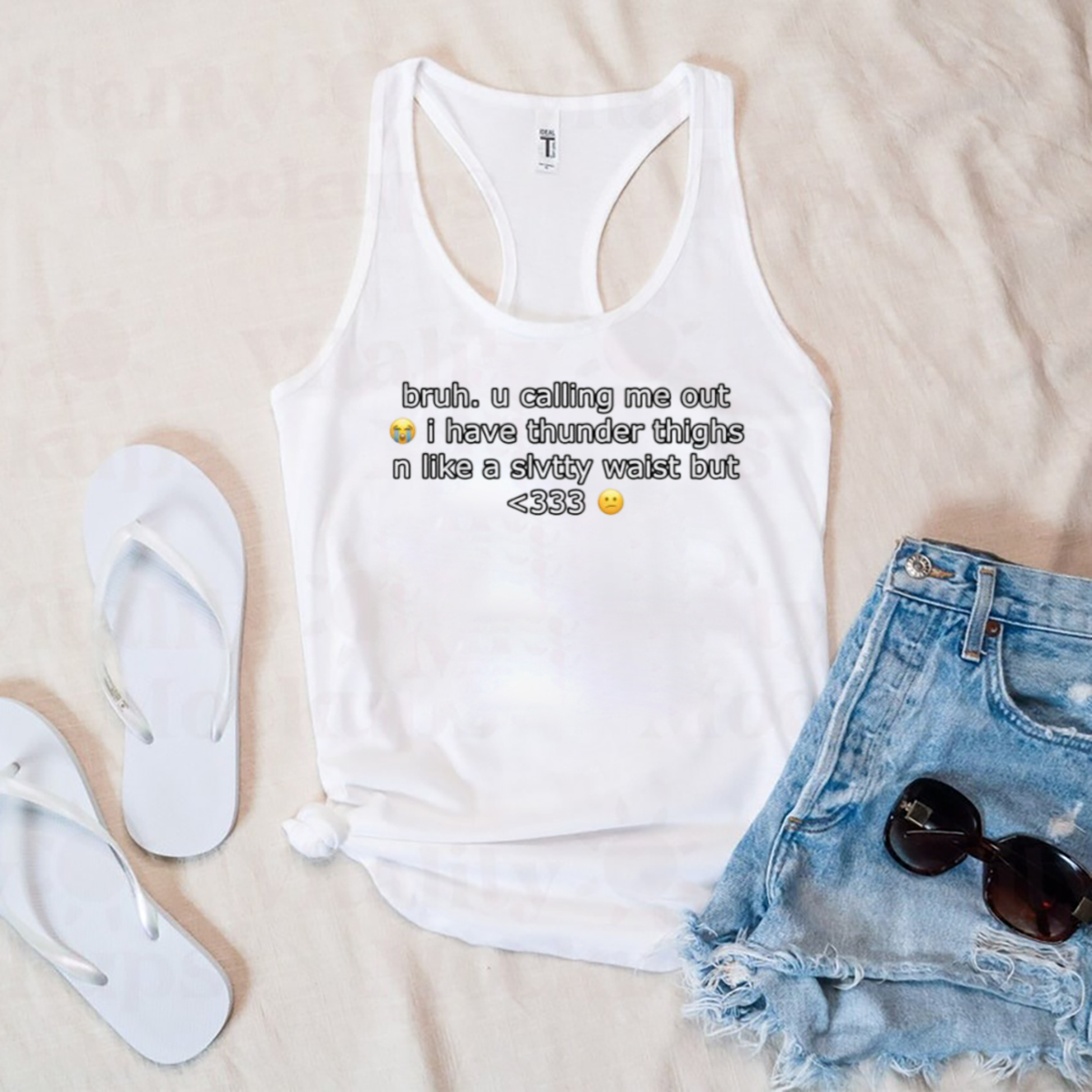 Bruh U Calling Me Out I Have Thunder Thighs N Like A Slvtty Waist But ...