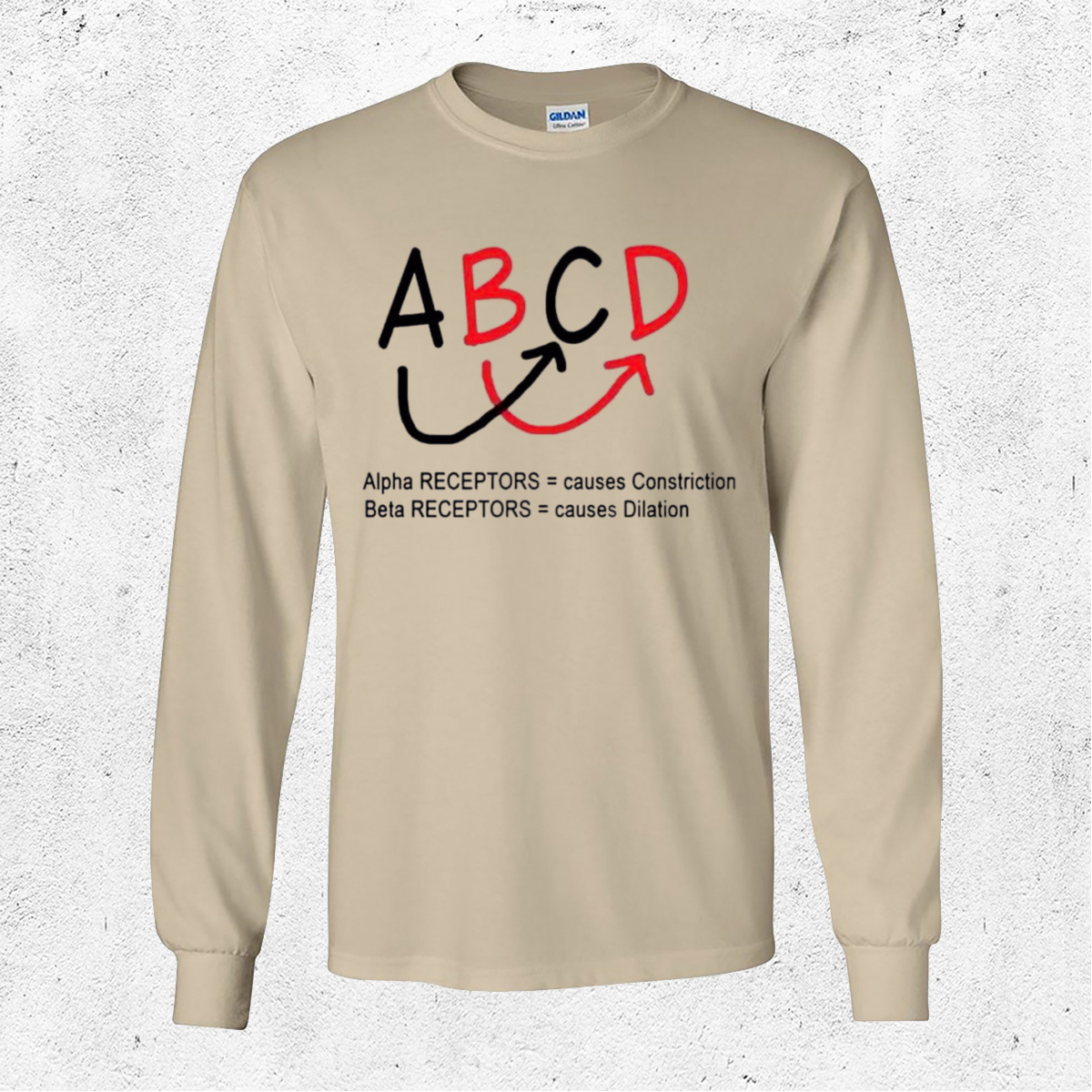 ABCD Alpha Receptors Causes Constriction Shirt • Picturestees Clothing LLC