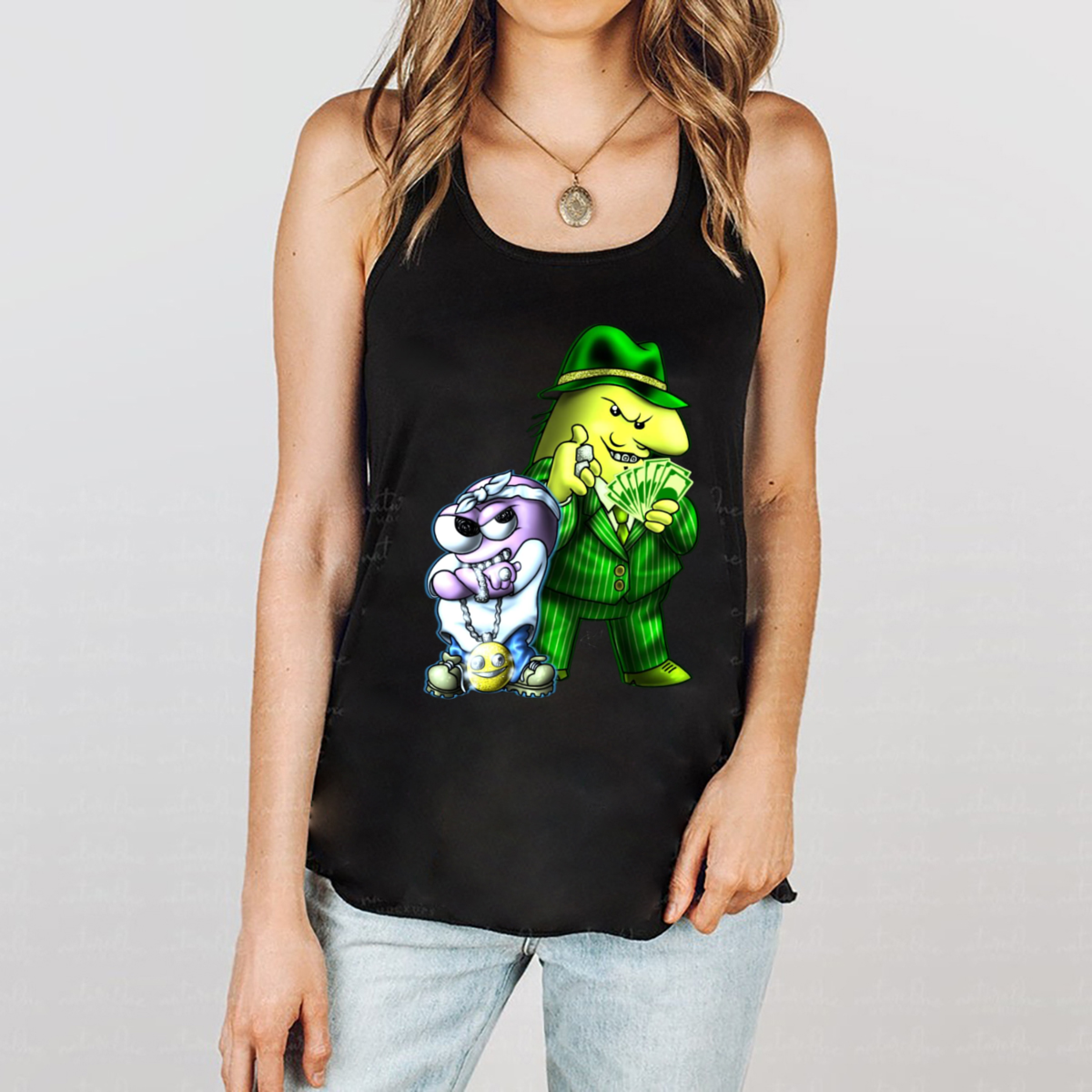 Glep Smiling Friends Gangster Spongebob Shirt • Picturestees Clothing LLC