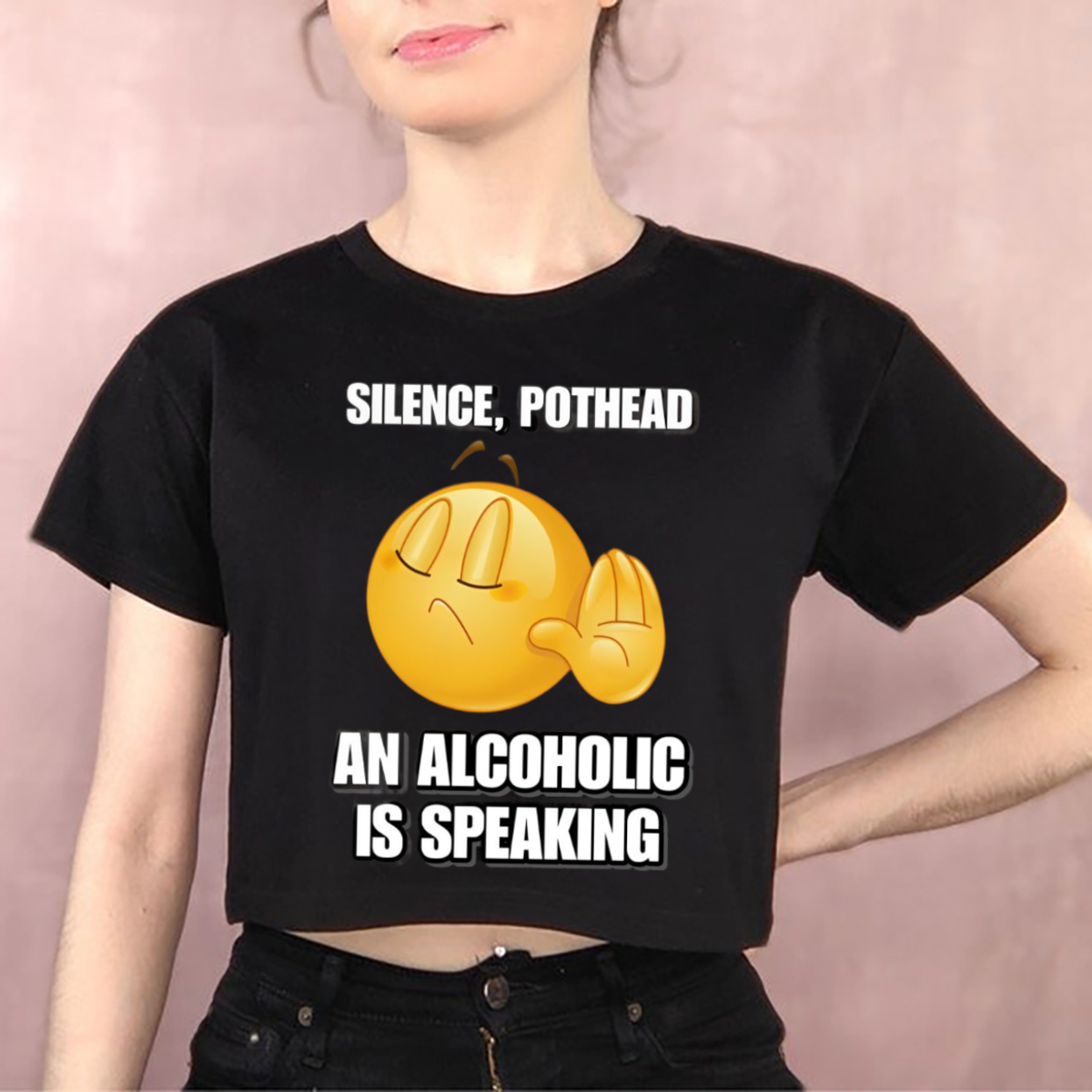 Silence Pothead An Alcoholic Is Speaking Cringey Shirt • Picturestees ...