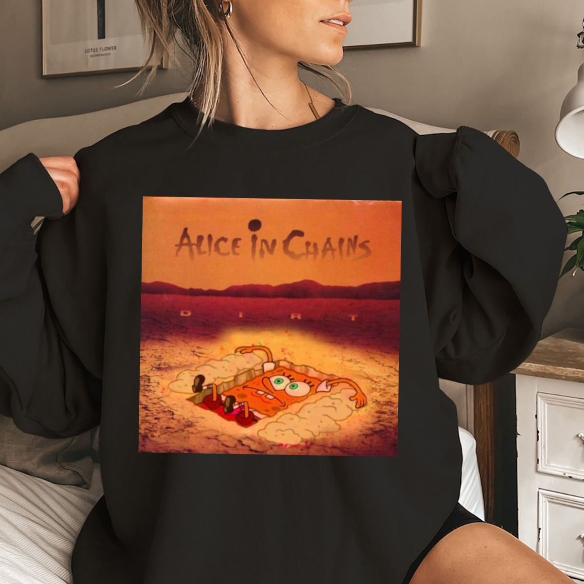 Spongebob SquarePants Alice In Chains Shirt • Picturestees Clothing LLC