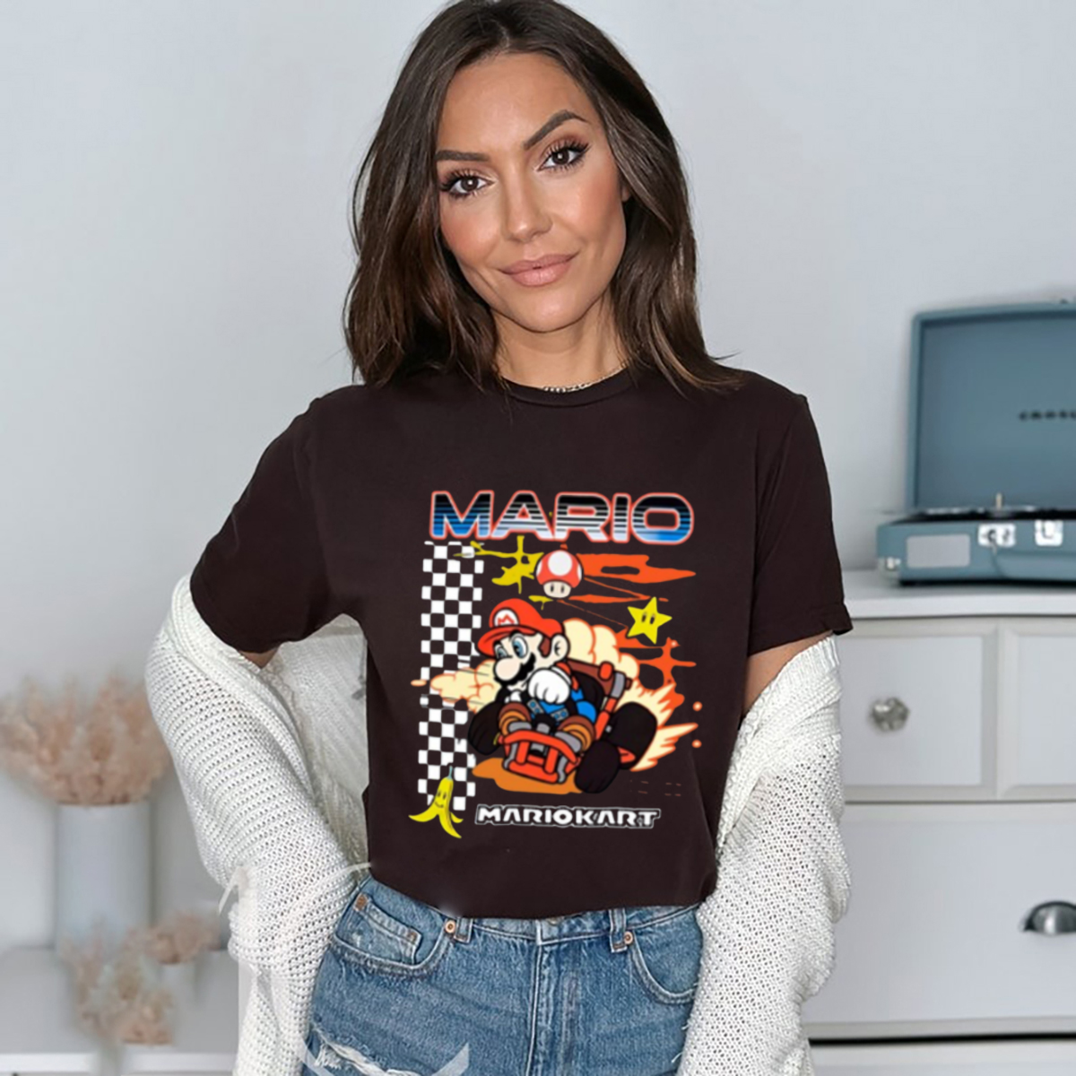 Mario Kart Racing Finish Line Shirt • Picturestees Clothing LLC
