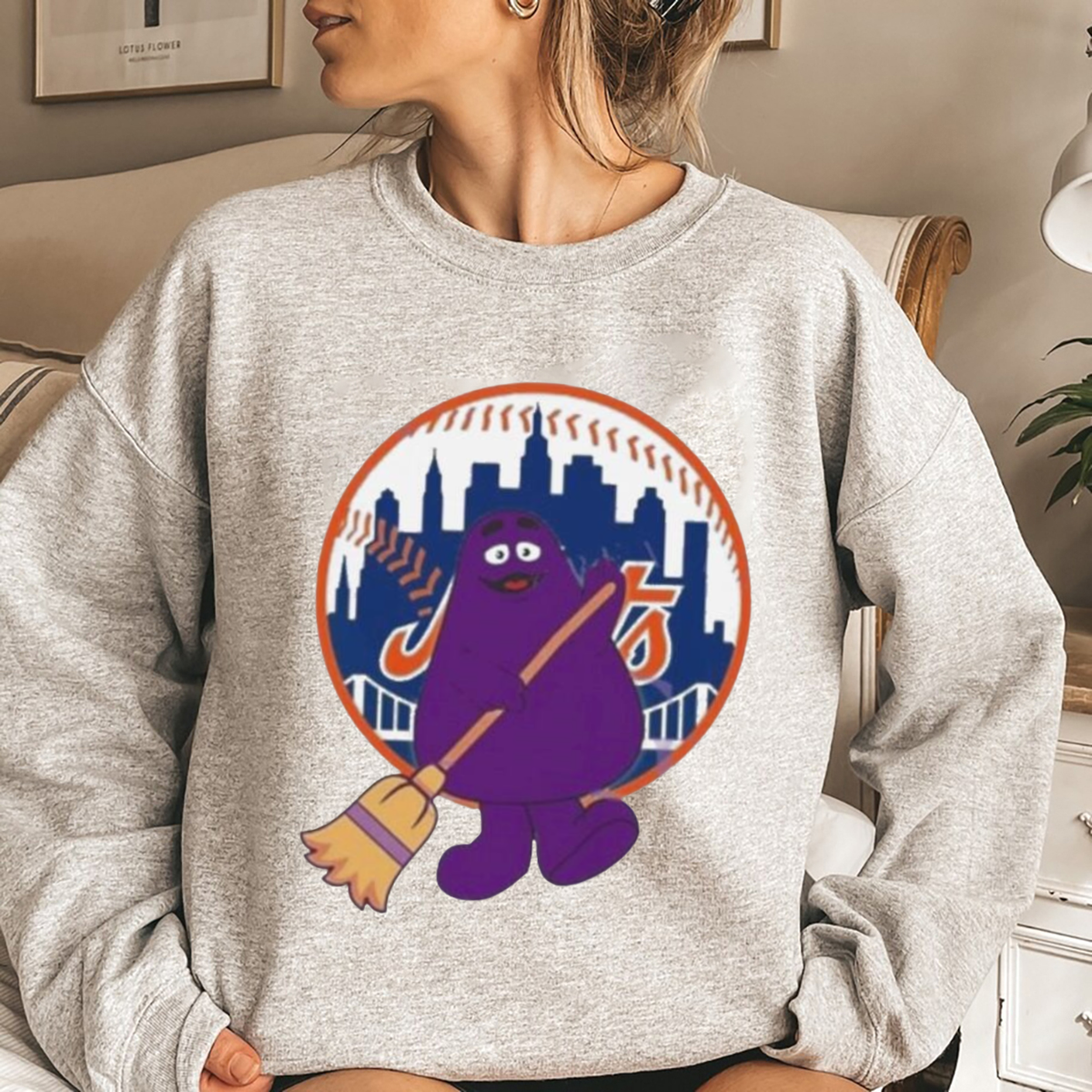 New York Mets And Grimace Sweep LFGM 2024 Shirt • Picturestees Clothing LLC