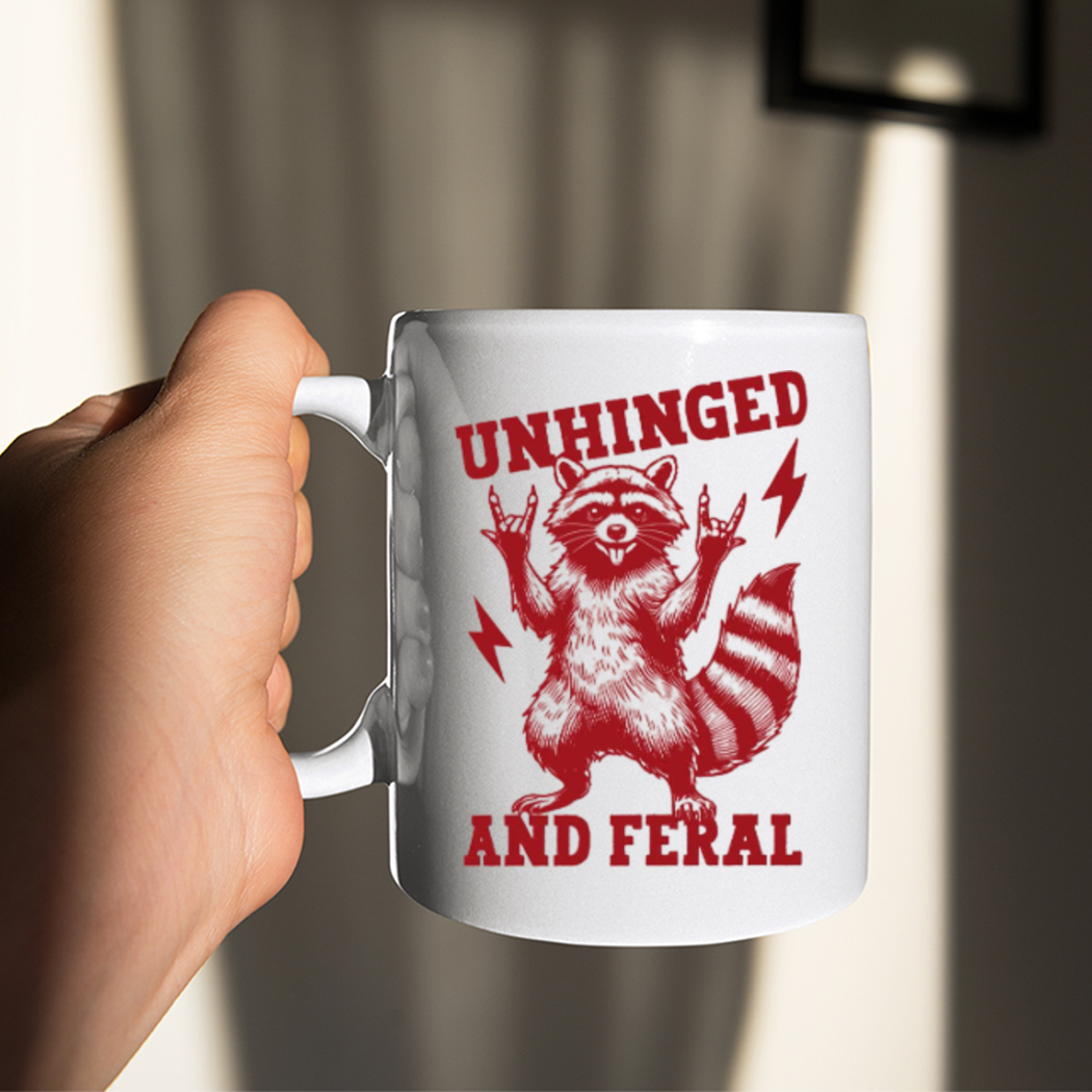 Raccoon Unhinged And Feral Shirt • Picturestees Clothing LLC