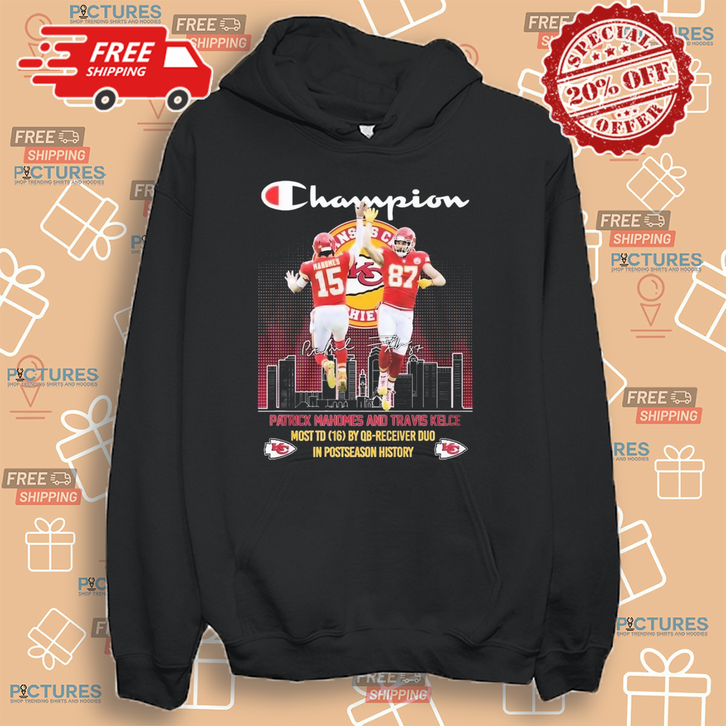 Champion Patrick Mahomes And Travis Kelce Kansas City Chiefs Signatures ...