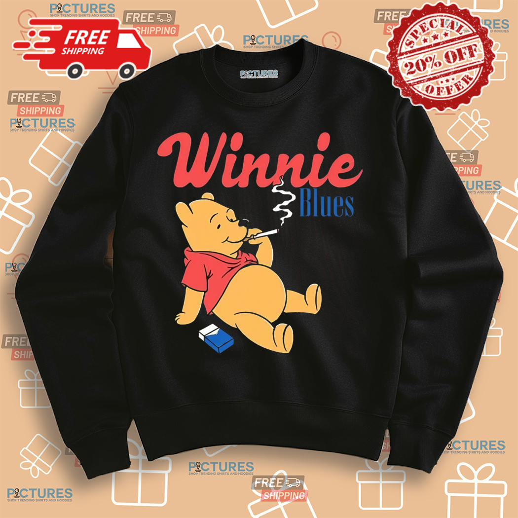 Pooh Bear Smoking Winnie Blues Shirt • Picturestees Clothing LLC