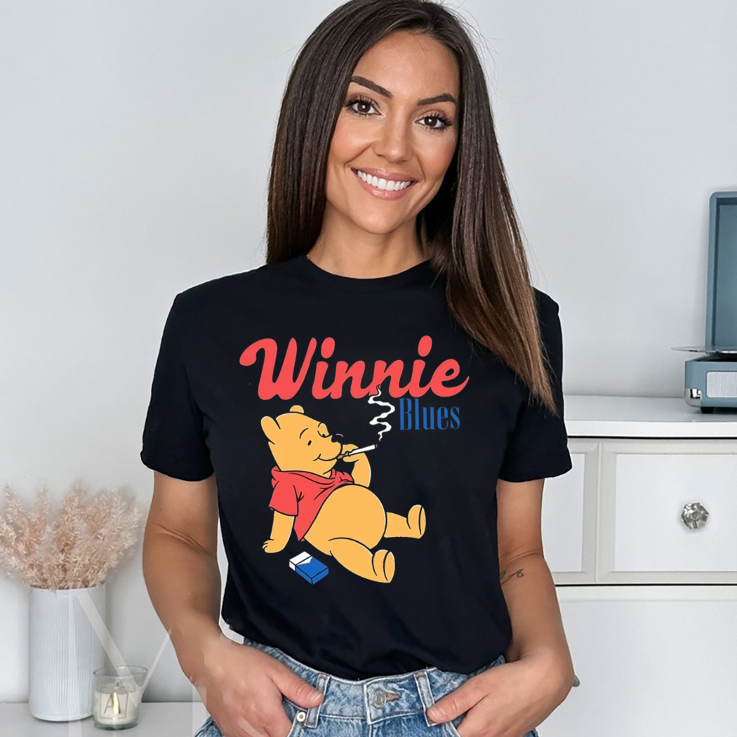 Pooh Bear Smoking Winnie Blues Shirt • Picturestees Clothing LLC