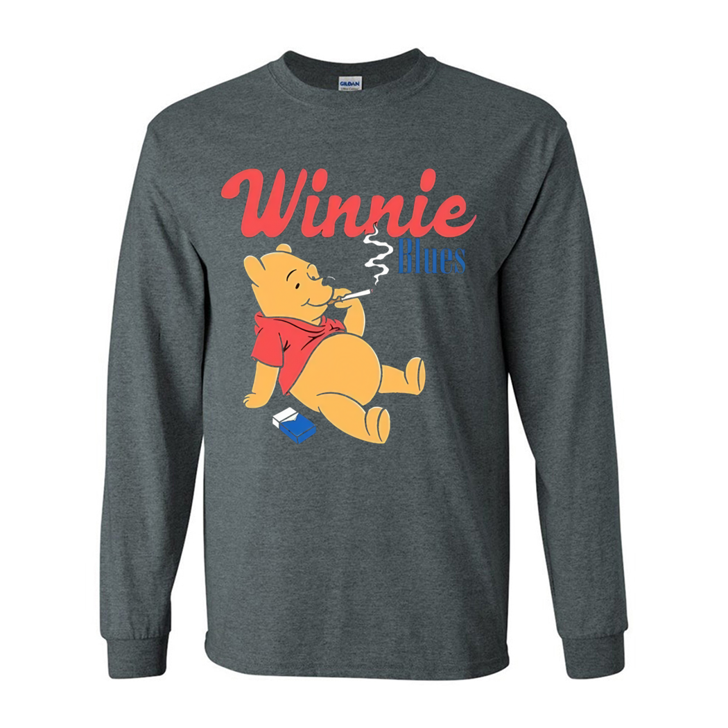 Pooh Bear Smoking Winnie Blues Shirt • Picturestees Clothing LLC