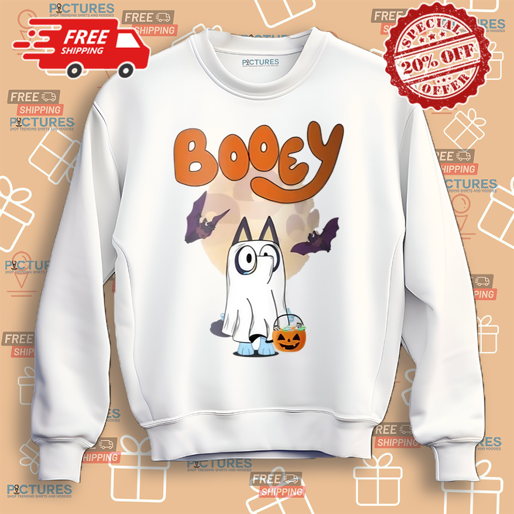 Bluey Booey Halloween Ghost 2024 Shirt • Picturestees Clothing LLC