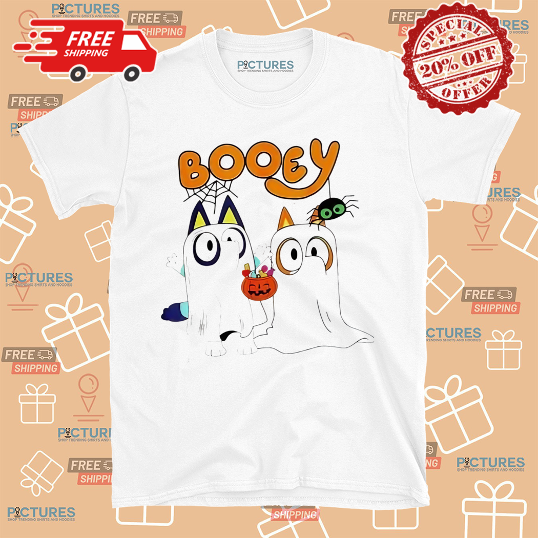 Sale 20% Bluey Booey Boo Ghost Halloween Shirt, Classic tee, hoodie ...