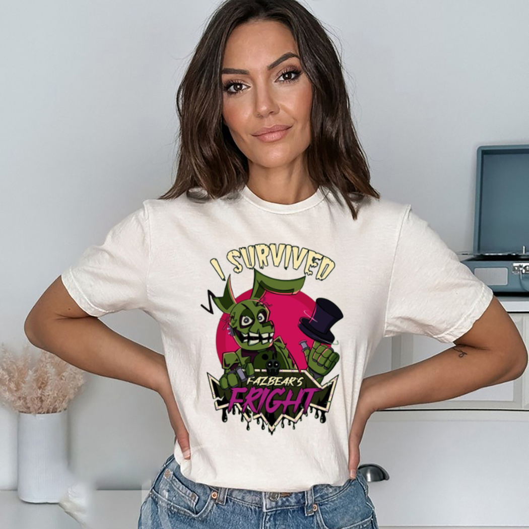 I Survived Fazbears Fright 2024 Shirt • Picturestees Clothing LLC