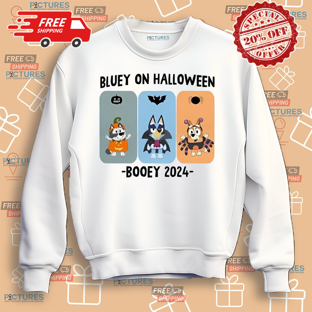 Bluey On Halloween Booey 2024 Shirt - Picturestees Clothing LLC