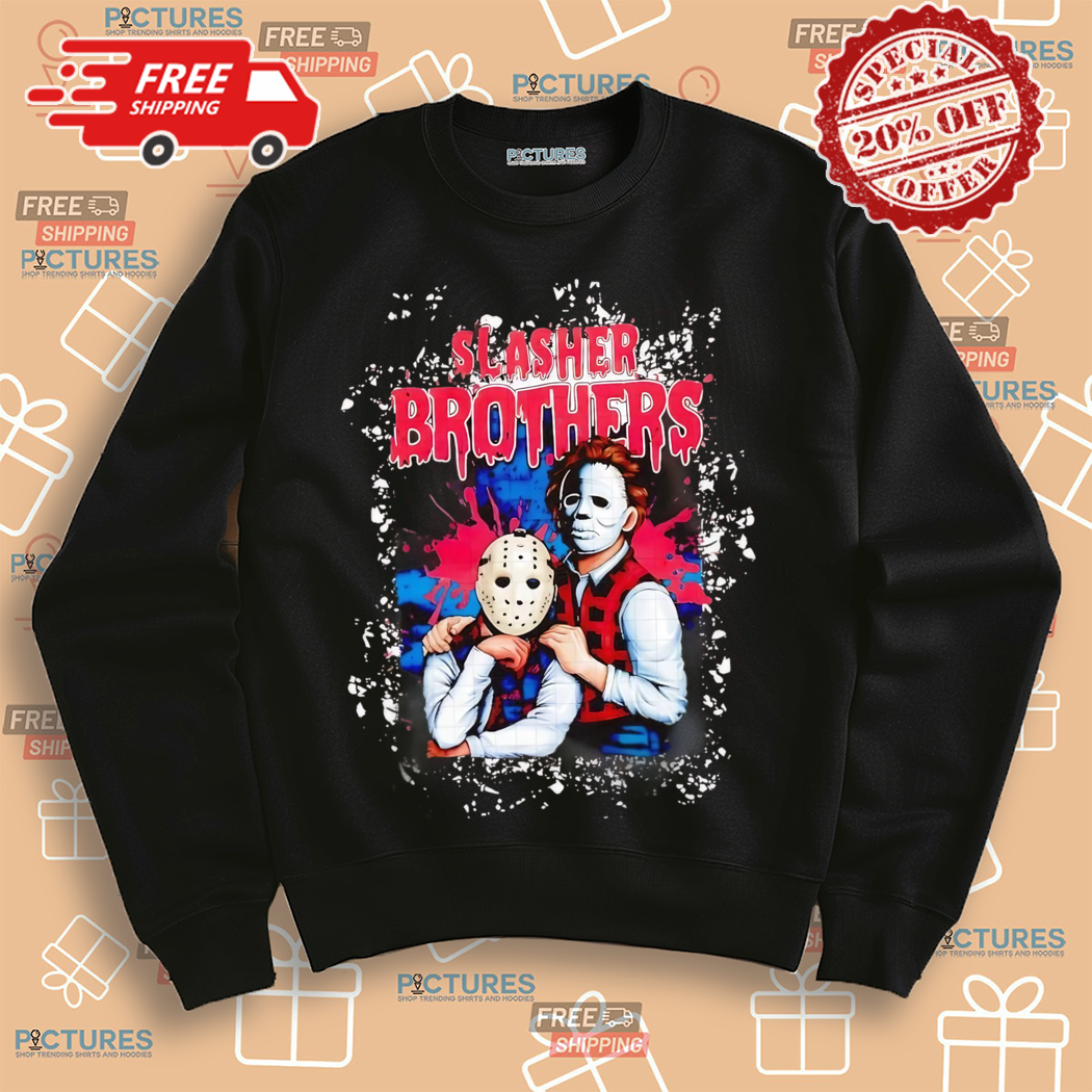 Jason Voorhees And Michael Myers Slasher Brothers Halloween 2024 Shirt ...