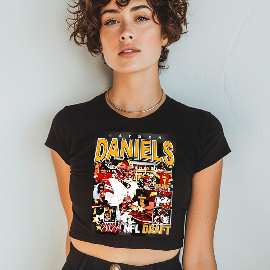 Jayden Daniels Washington Commanders 2024 NFL Draft Shirt ...