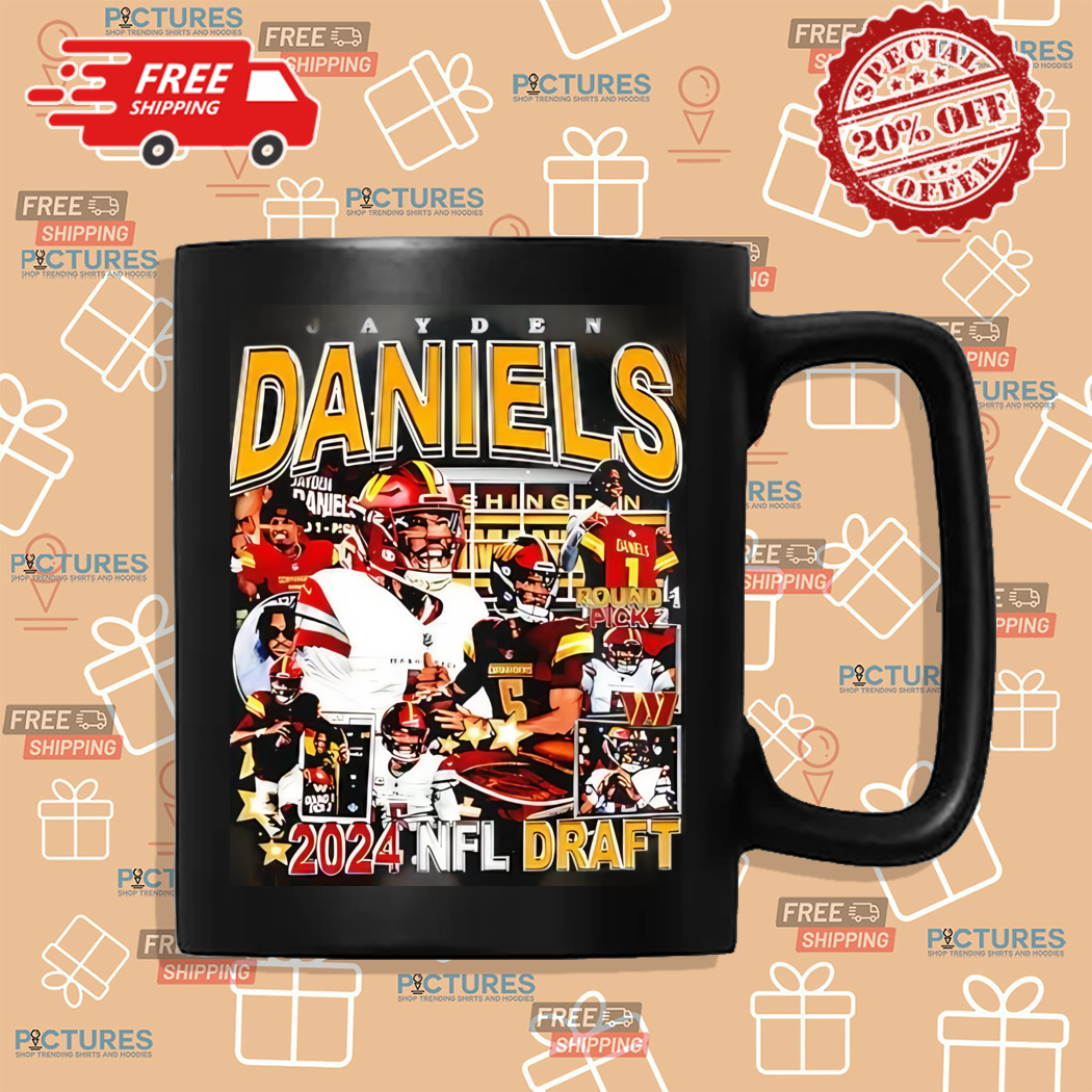 Jayden Daniels Washington Commanders 2024 NFL Draft Shirt ...