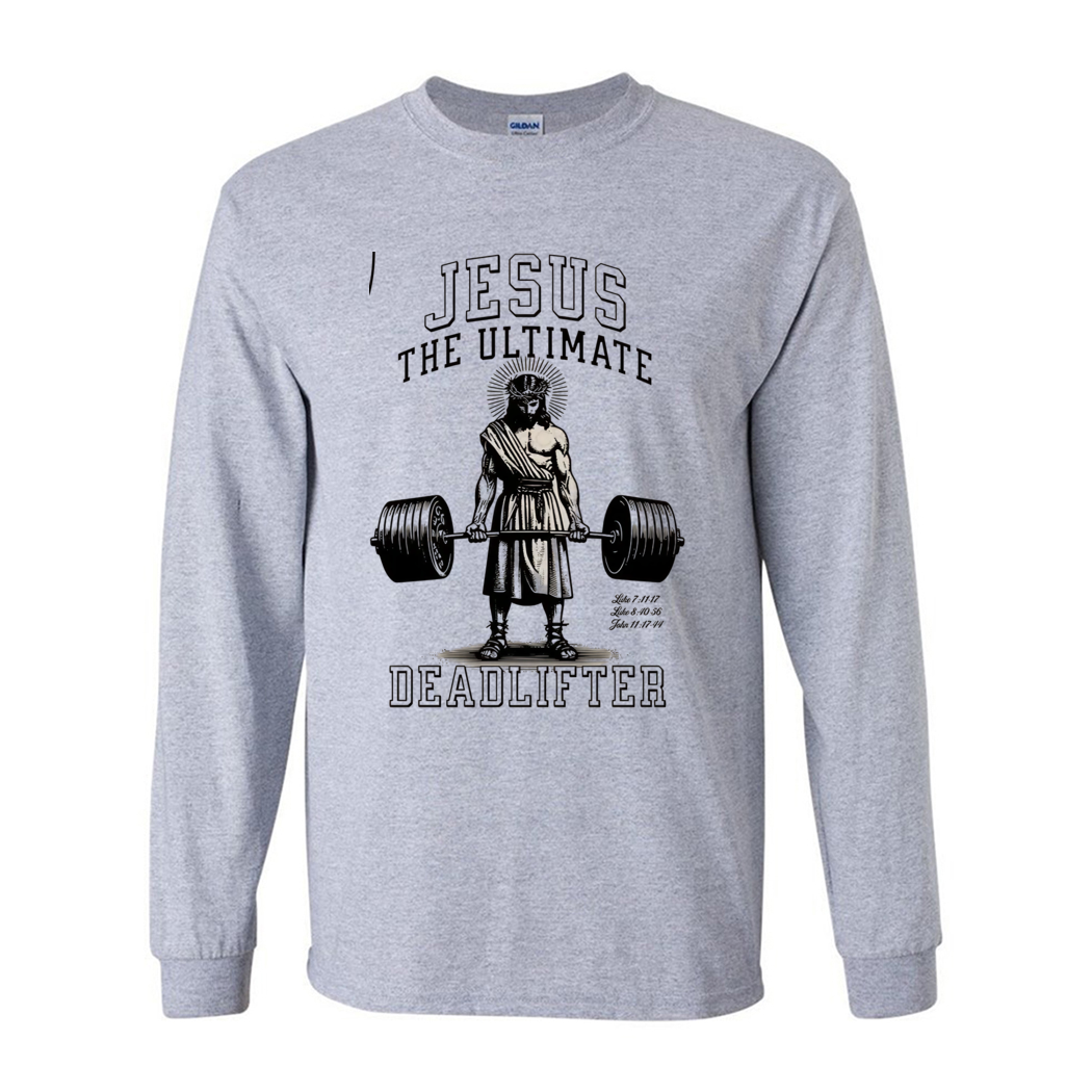 Jesus The Ultimate Deadlifter Chrsitian Shirt • Picturestees Clothing LLC