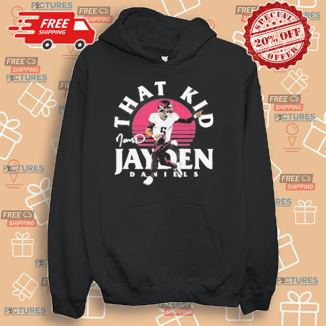 Jayden Daniels Washington That Kid Football Retro Signature 2024 Shirt ...
