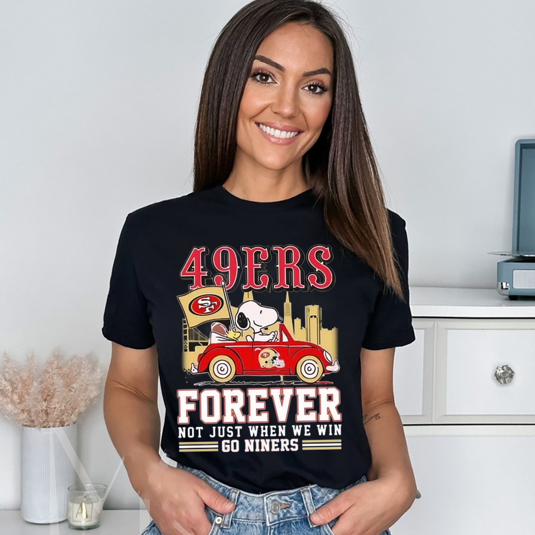 San Francisco 49ers Snoopy And Woodstock Driving Car Forever Not Just ...