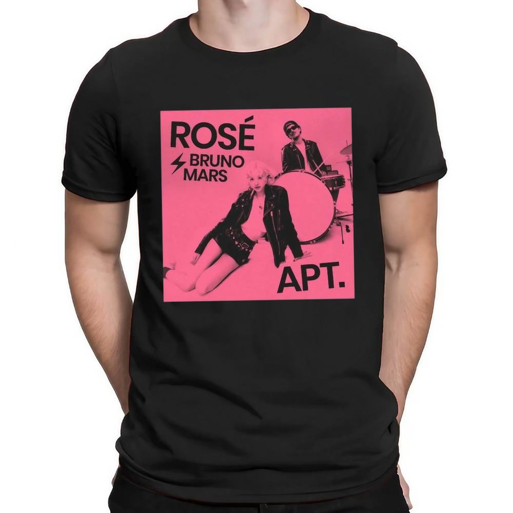 Blackpink Rose And Bruno Mars APT Single Cover Poster Shirt ...