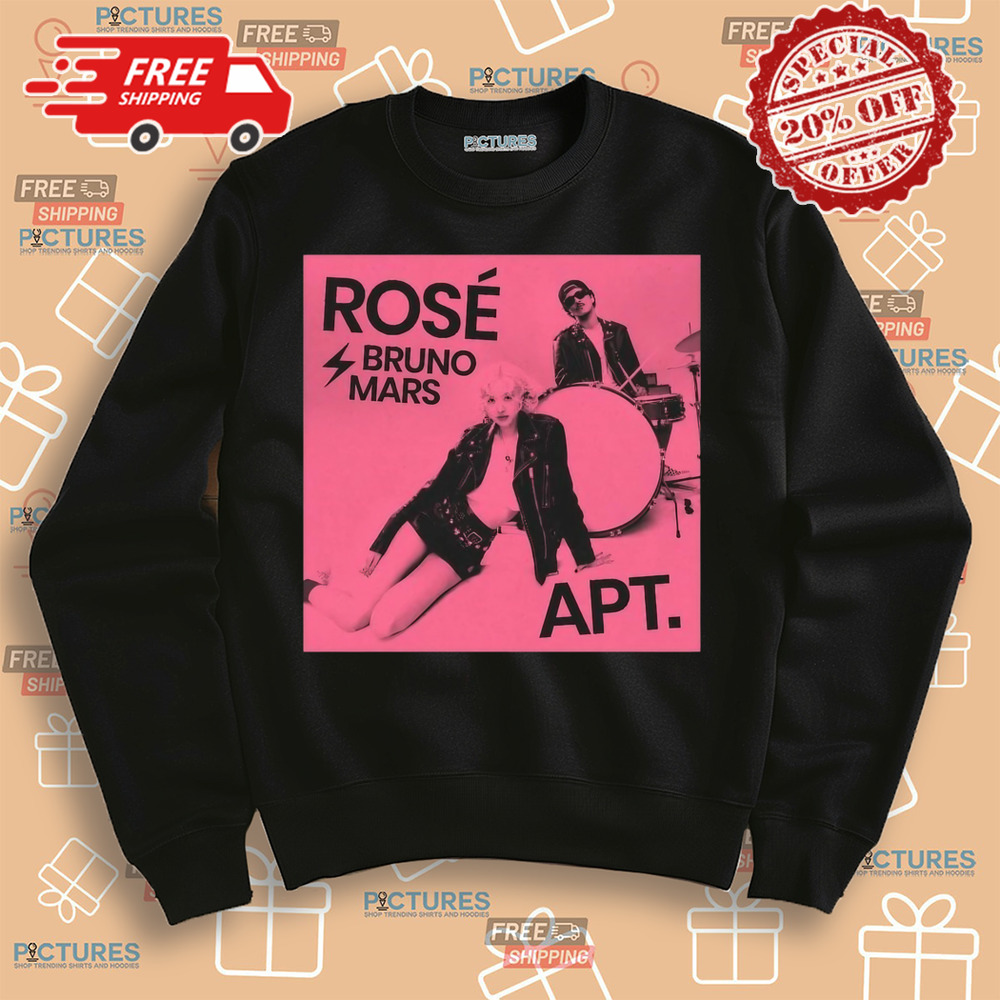 Blackpink Rose And Bruno Mars APT Single Cover Poster Shirt ...