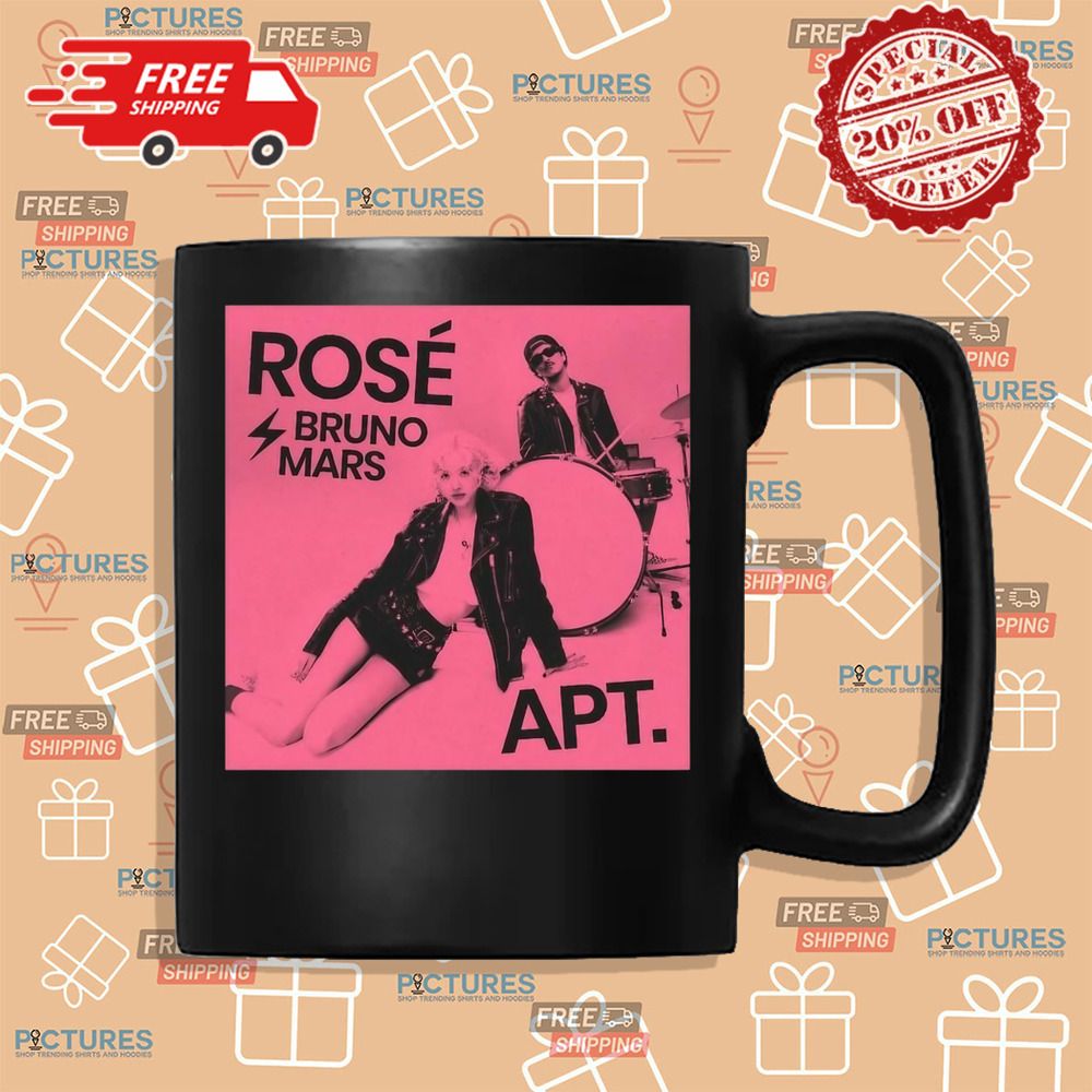 Blackpink Rose And Bruno Mars APT Single Cover Poster Shirt ...