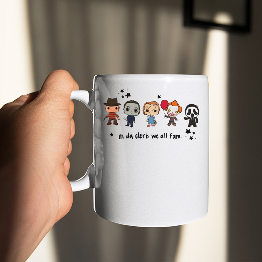 Horror Characters In Da Clerb We All Fam Shirt • Picturestees Clothing LLC