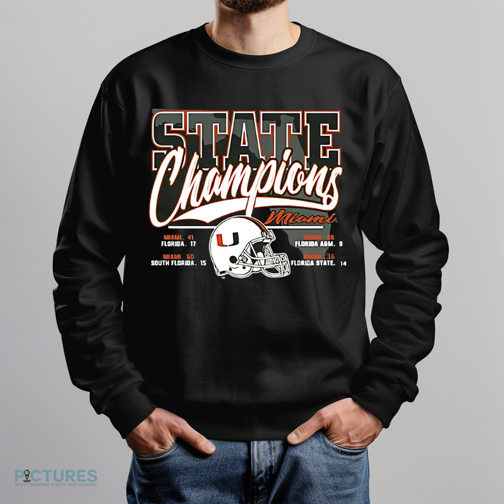 🚛Free Delivery: Miami Hurricanes 2024 State Champions Score Helmet 2024 ...