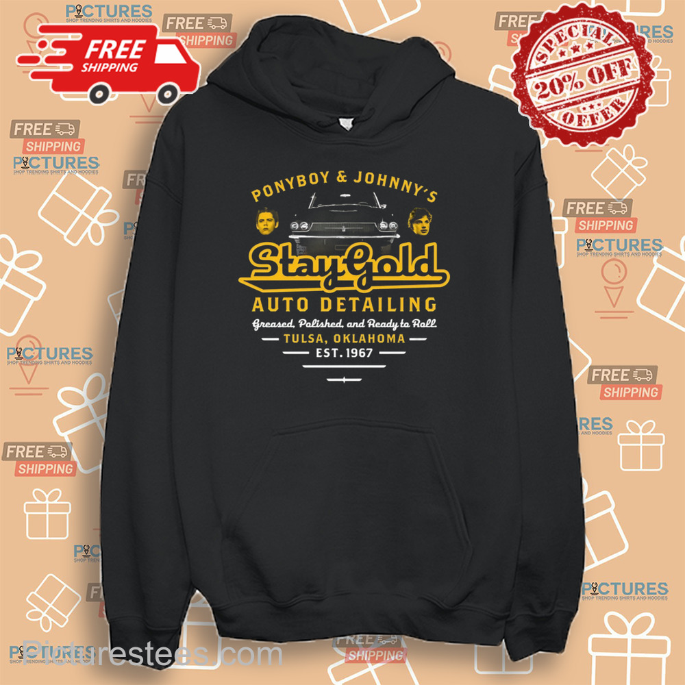 Ponyboy & Johnny's Stay Gold Auto Detailing Shirt • Picturestees ...