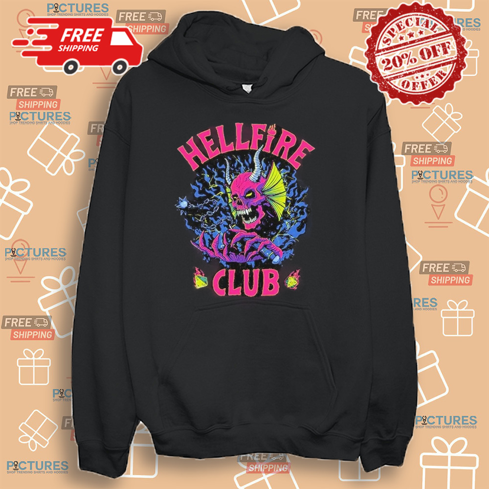 Stranger Things The Hellfire Club New Logo Pink Color Shirt ...